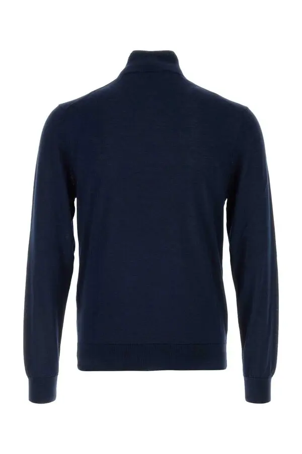 Etro Navy Wool Blend Sweater