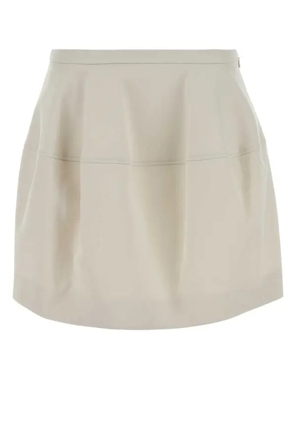 Loewe Ivory Cotton Blend Skirt