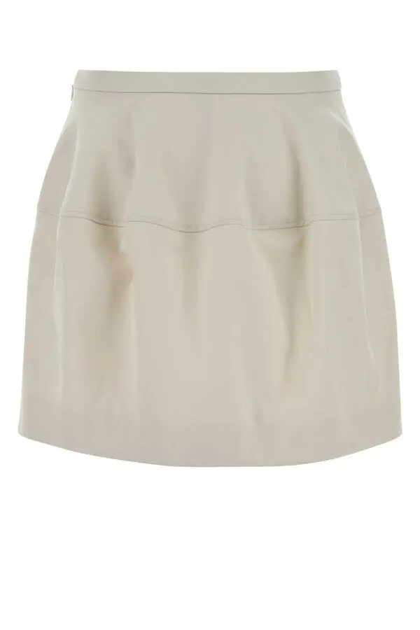 Loewe Ivory Cotton Blend Skirt