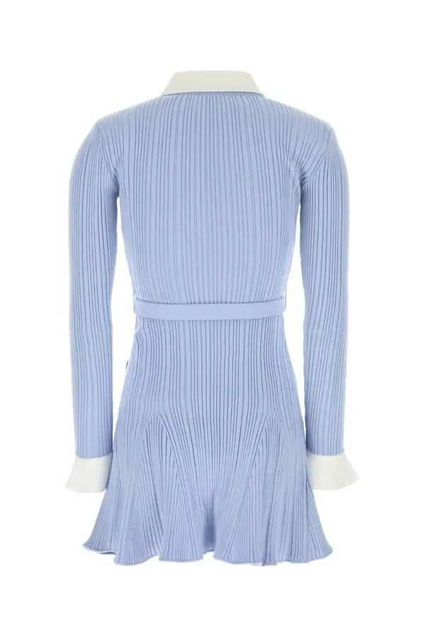 SELF-PORTRAIT Powder Knit Mini Dress