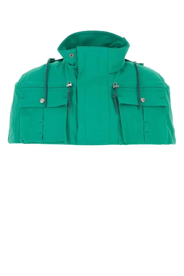 Prada Nylon Cape - Green