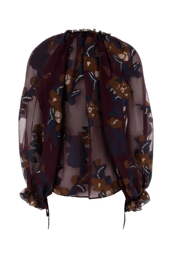 Etro Embroidered Silk Blend Shirt