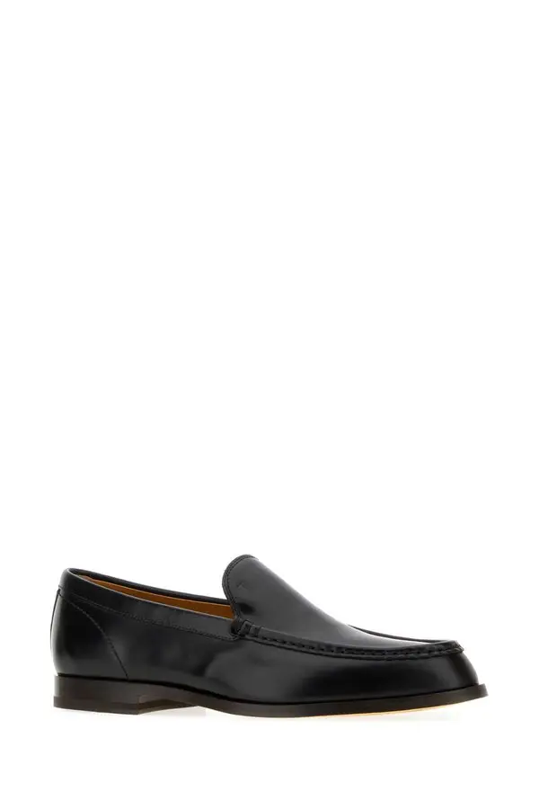 TOD'S Leather Loafers - Black