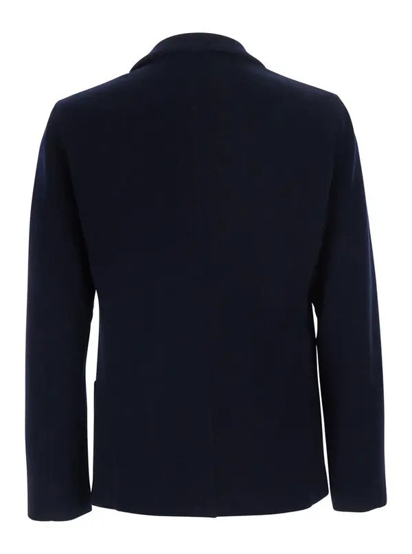 Giorgio Armani Wool Knit V-neck Jacket