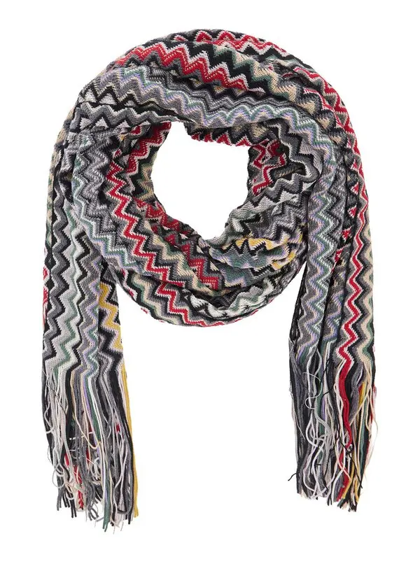 Missoni Multicolored Wool And Polyester Scarf