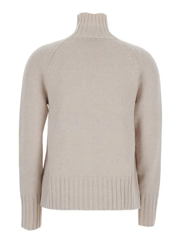 Max Mara Mantova V-neck Long-sleeve Cotton Sweater - White