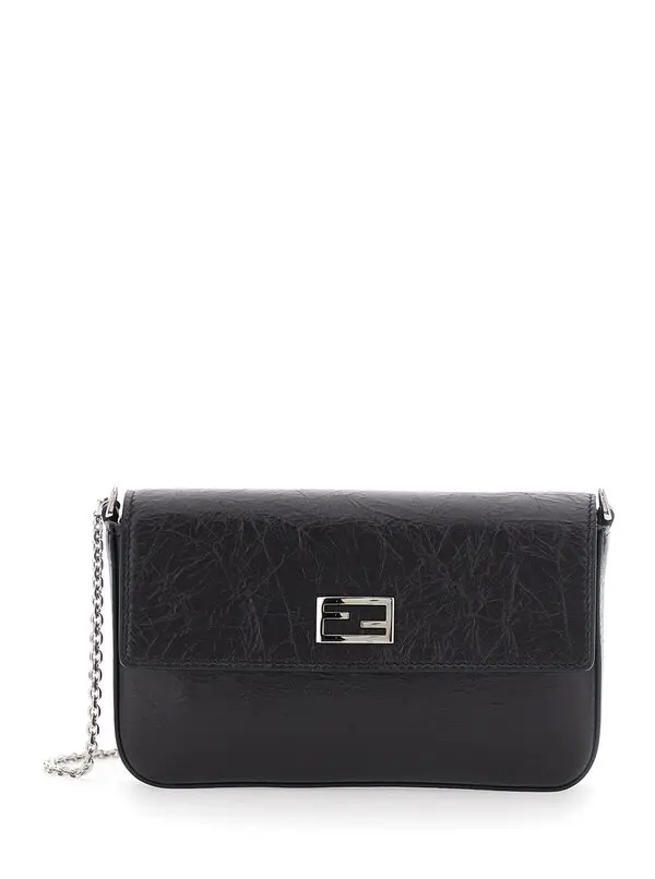 Fendi Jamie Wallet On Chain - Black