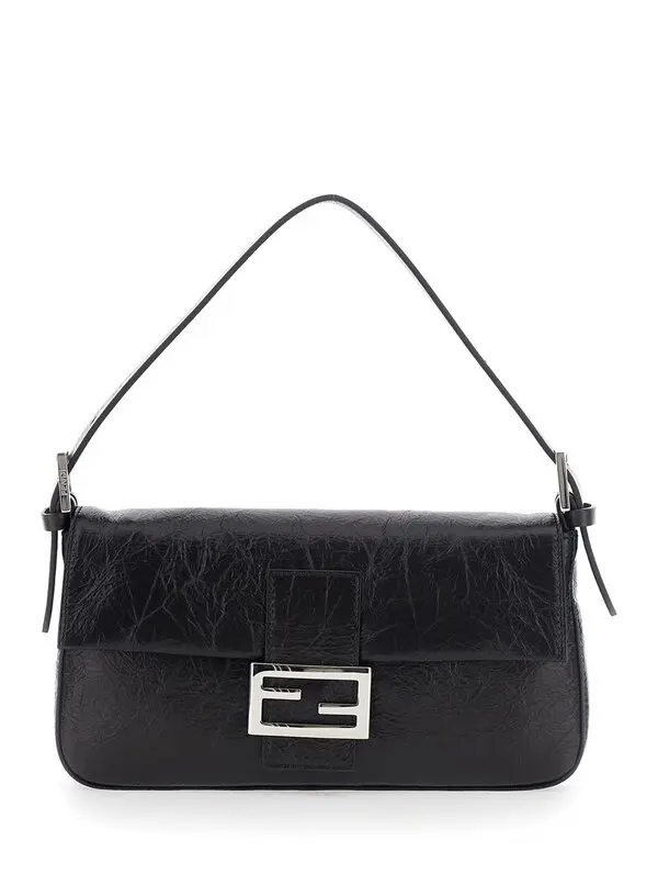 Fendi Baguette 26424 Vitello Jamie Look6 - Black