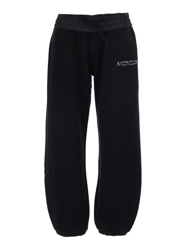 Moncler Cotton Logo Lettering Track Pants - Multicolor