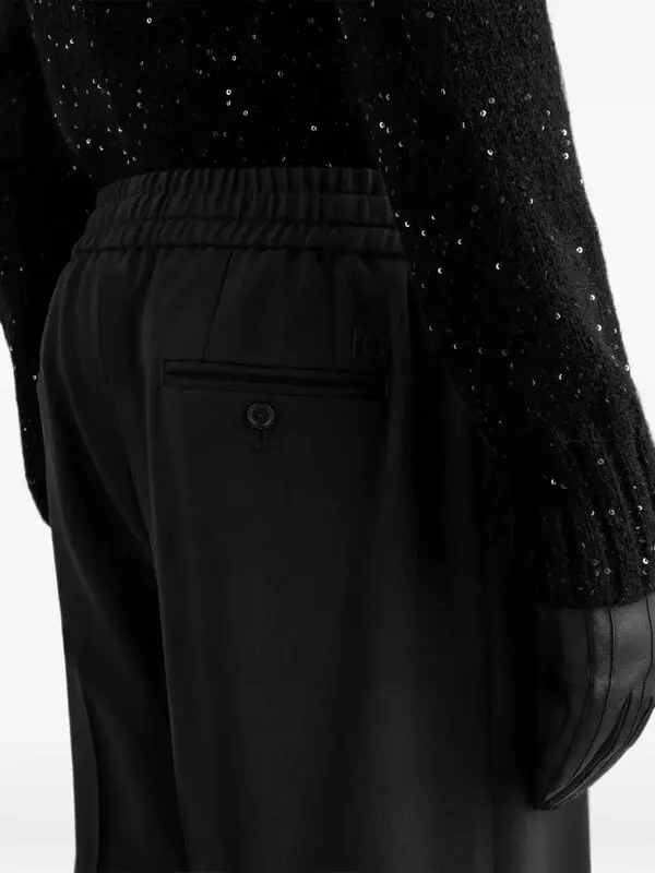 Dolce & Gabbana Wool Gabardine Jogging Trousers
