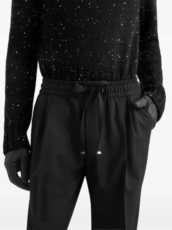 Dolce & Gabbana Wool Gabardine Jogging Trousers