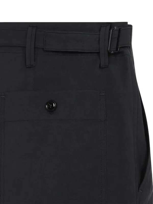 LEMAIRE Straight Leg Cotton Blend Pants