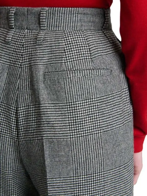 Dolce & Gabbana Wide-leg Tartan Check Trousers
