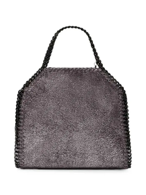 Stella McCartney Metallic-effect Falabella Tote Bag - Blue