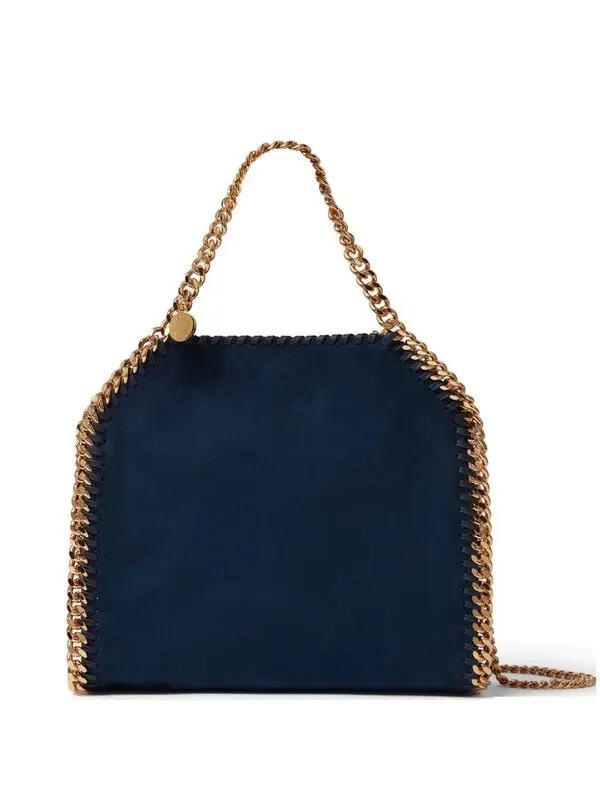 Stella McCartney Falabella Tote Bag With Chain Trim - Blue