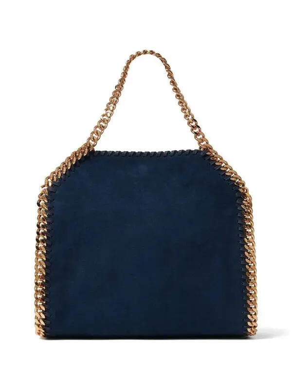 Stella McCartney Falabella Tote Bag With Chain Trim - Blue