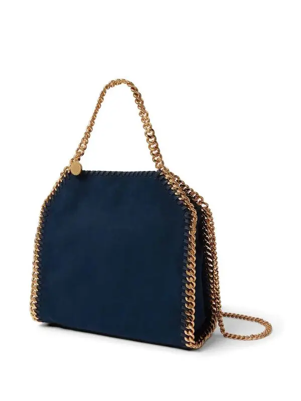 Stella McCartney Falabella Tote Bag With Chain Trim - Blue