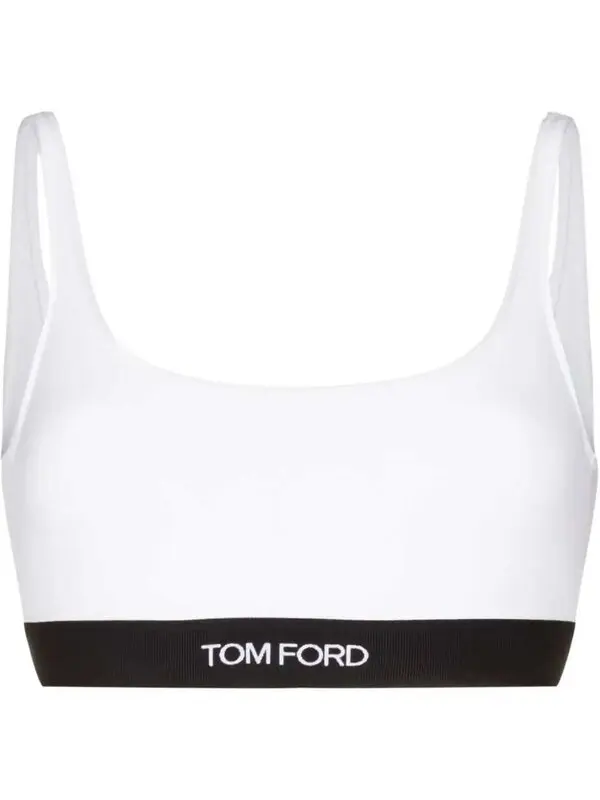 TOM FORD Logo Bralette - White