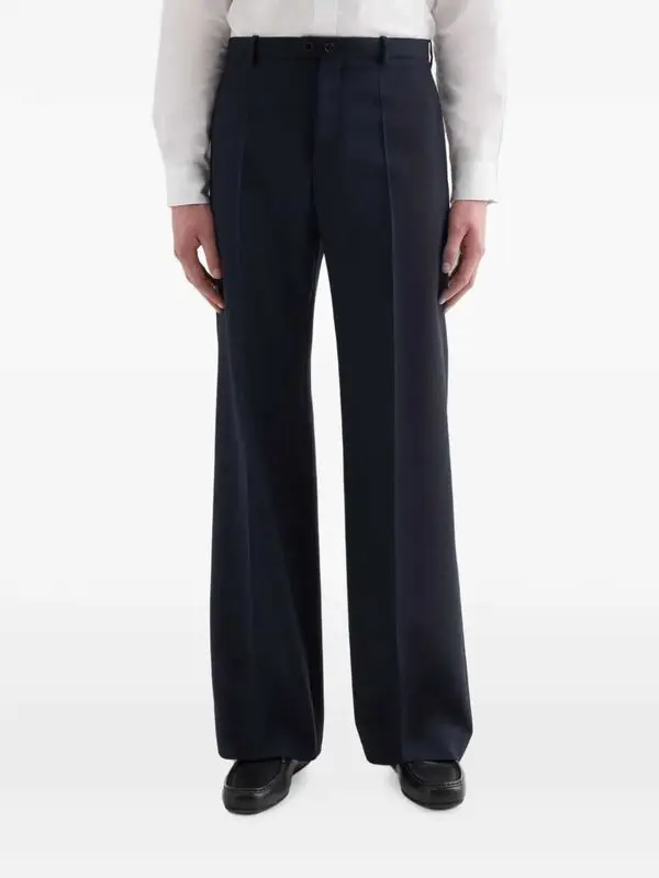 JIL SANDER Wool Canvas Trousers