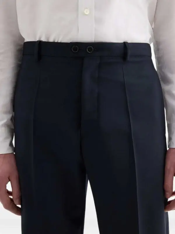 JIL SANDER Wool Canvas Trousers