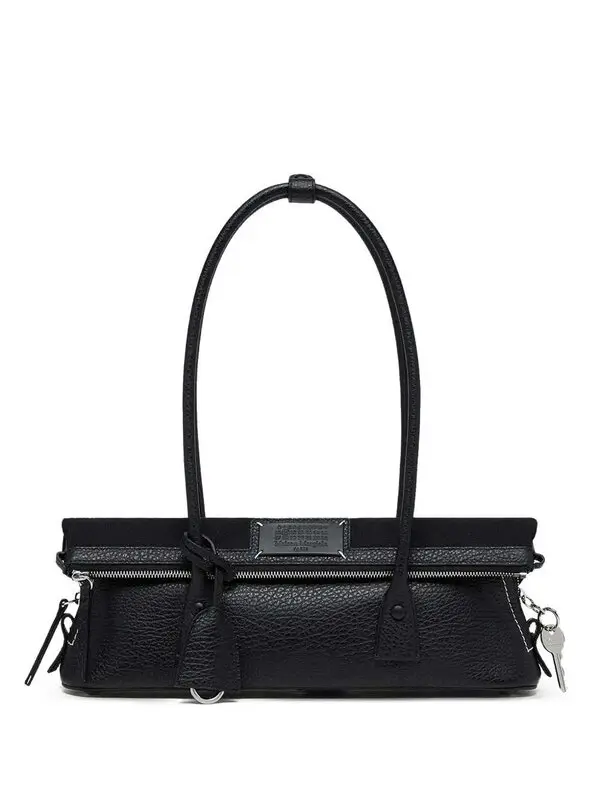 MAISON MARGIELA 5ac Leather Shoulder Bag With Logo