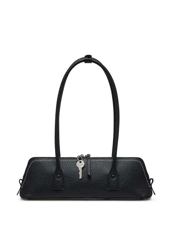 MAISON MARGIELA 5ac Leather Shoulder Bag With Logo