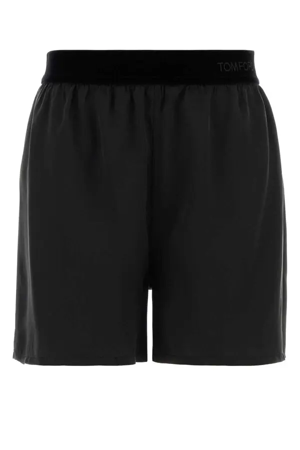 TOM FORD Satin Shorts - Black