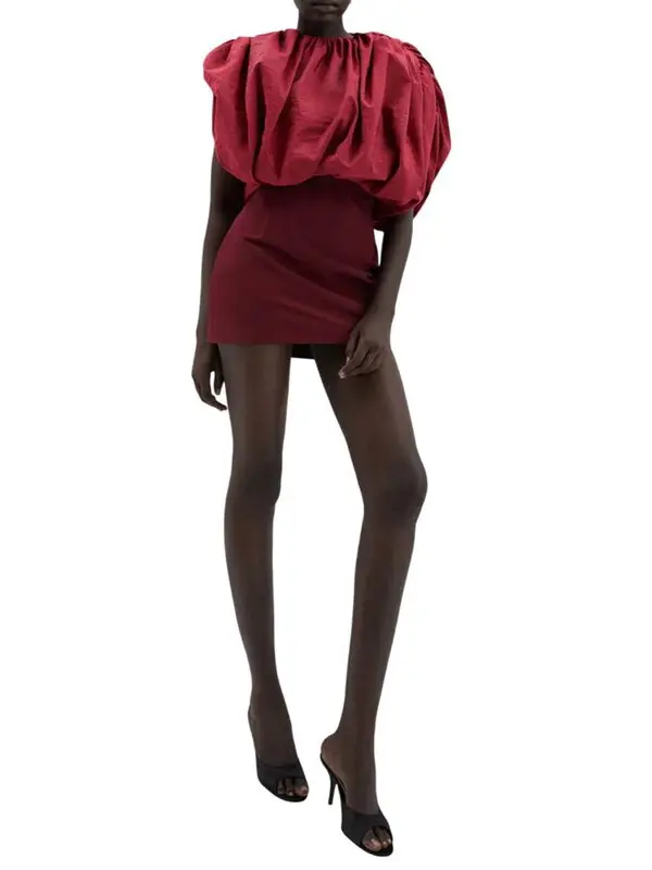 Magda Butrym Mini Dress With Ruched Bodice