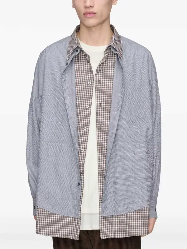 MAISON MARGIELA Double-layered Checked Shirt