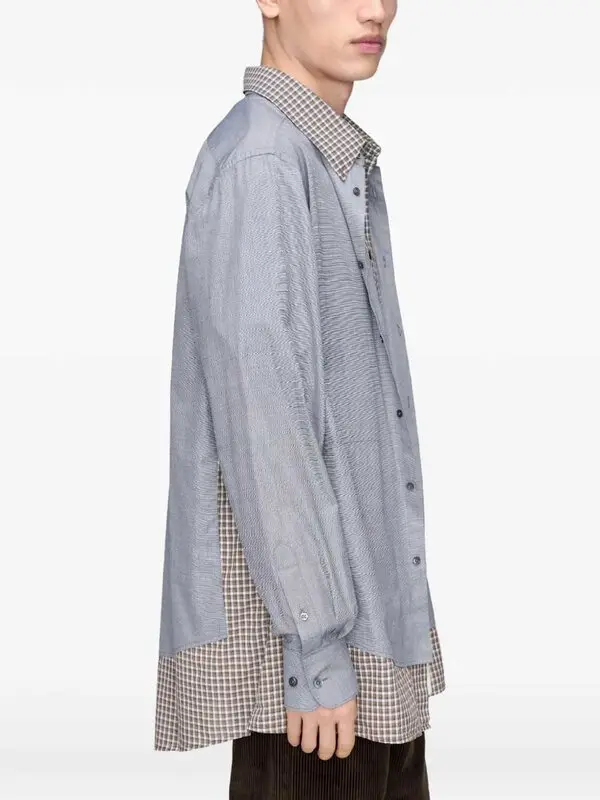 MAISON MARGIELA Double-layered Checked Shirt