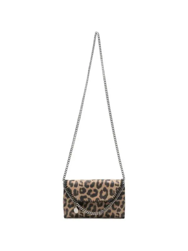 Stella McCartney Leopard-print Falabella Shoulder Bag - Brown