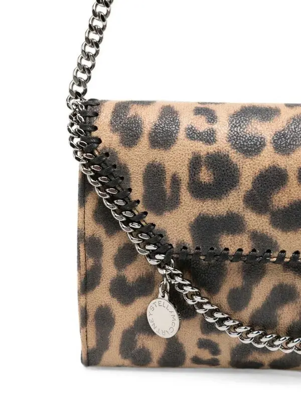 Stella McCartney Leopard-print Falabella Shoulder Bag - Brown