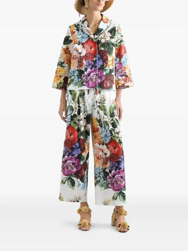 Dolce & Gabbana Floral Print Cotton Shirt