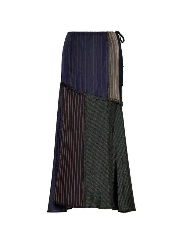 MAISON MARGIELA Patchwork Maxi Skirt - Multicolor