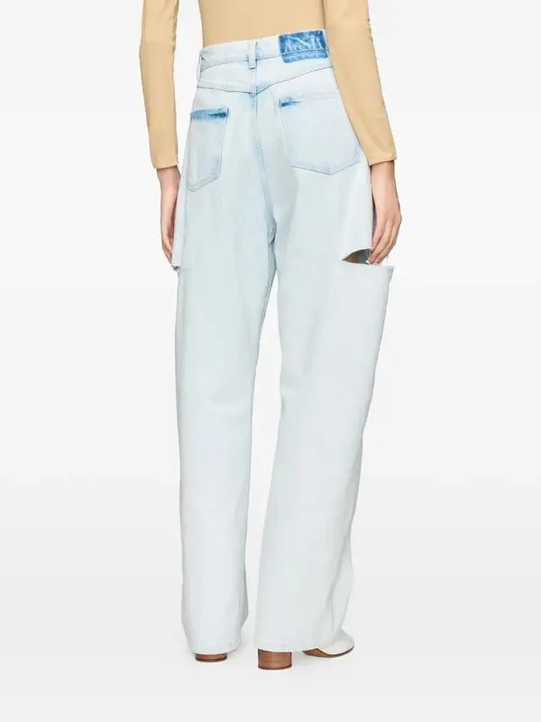 MAISON MARGIELA Straight-leg Jeans With Cut-out Detail