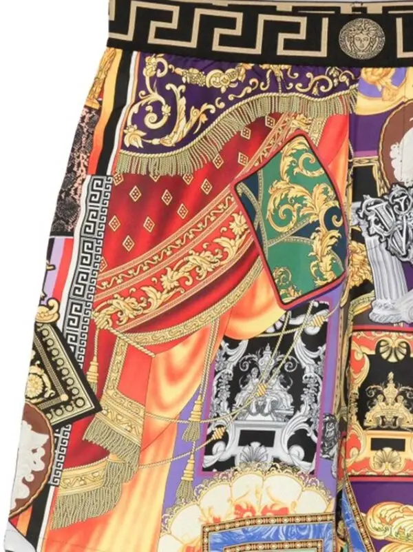 Versace Baroque Print Swim Shorts
