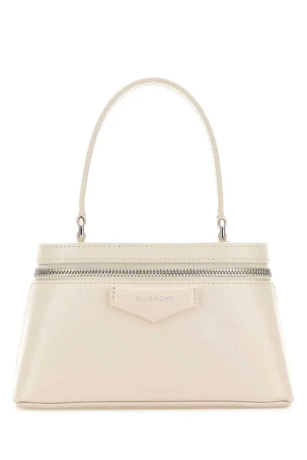 Givenchy Ivory Leather Antigona Handbag - White