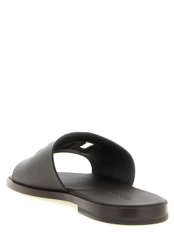 Dolce & Gabbana Dg Light' Calfskin Leather Sandals