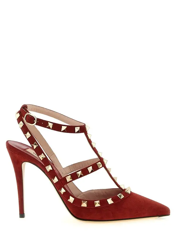 Valentino Garavani Rockstud Ankle Strap Pumps