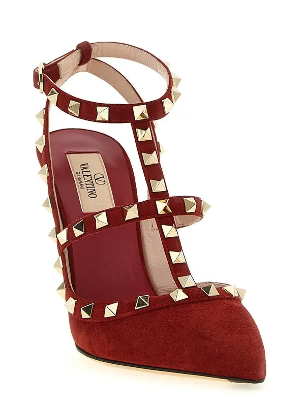 Valentino Garavani Rockstud Ankle Strap Pumps