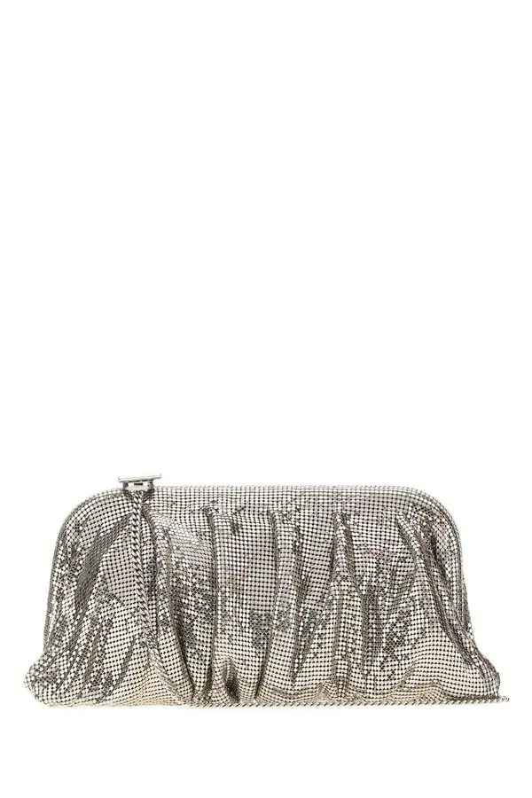 Benedetta Bruzziches Metal Knit Large Venus Clutch