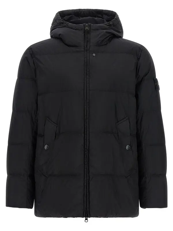 Stone Island Crinkled-effect Down Jacket