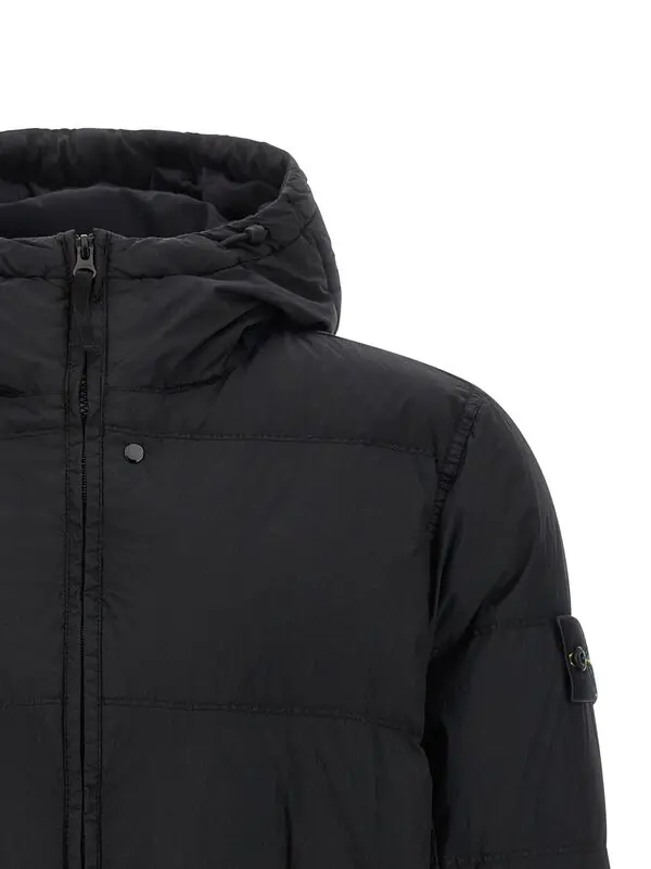 Stone Island Crinkled-effect Down Jacket