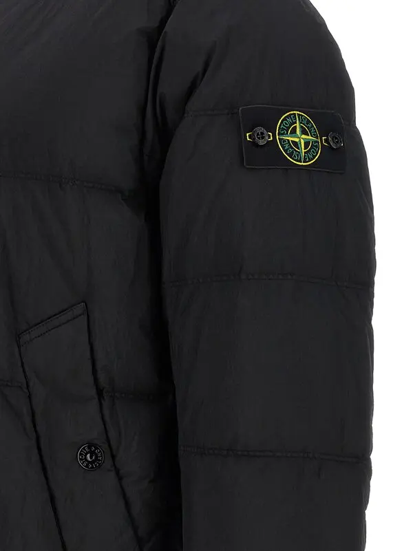 Stone Island Crinkled-effect Down Jacket
