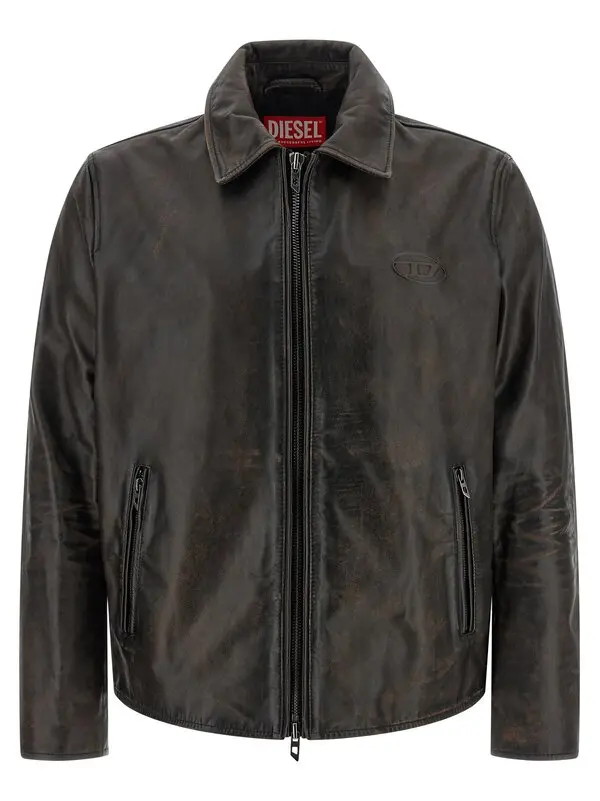 DIESEL® L-amar-wrd Leather Jacket
