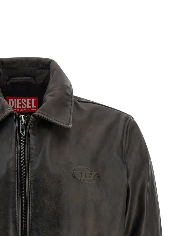 DIESEL® L-amar-wrd Leather Jacket