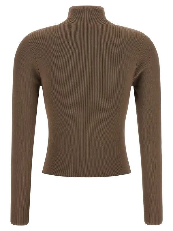 Alexander Wang Logo Ribbed Sweater
