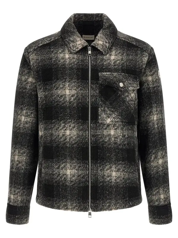 Moncler Zip Overshirt - Gray