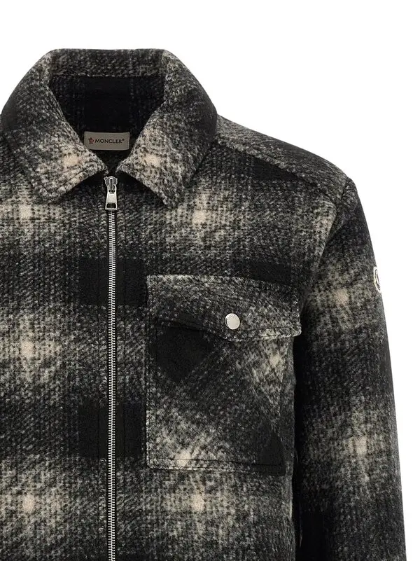 Moncler Zip Overshirt - Gray
