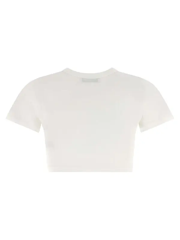 Attico Bustier Crop T-shirt - White